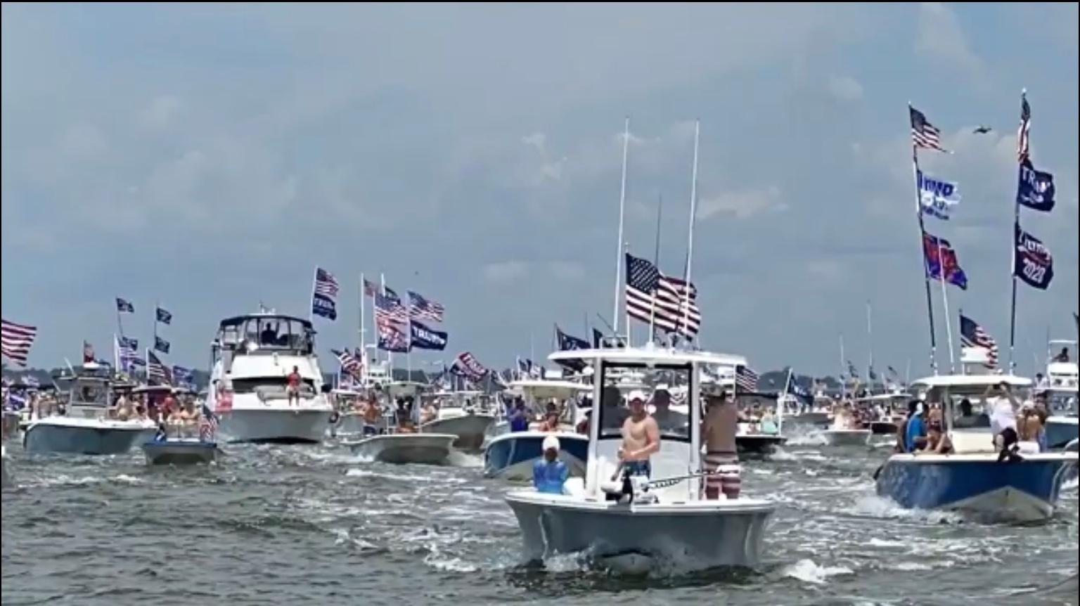 June 15 MAGA Boat Parade from Lake St. Clair to Downtown Detroit