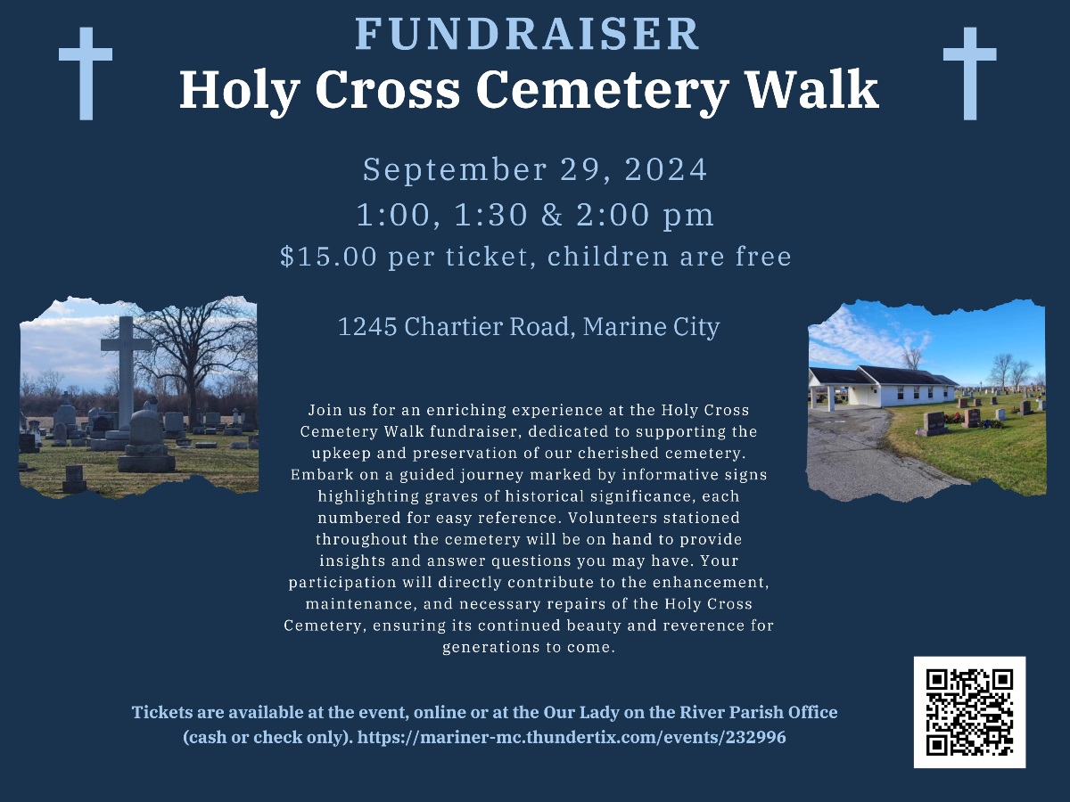 Holy Cross Cemetery Walk is this Sunday, Sept. 29