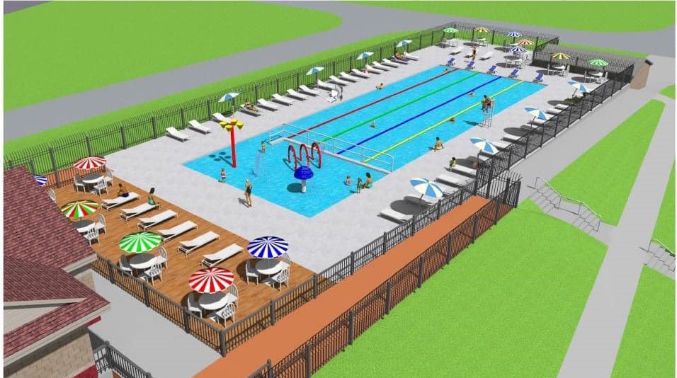 Algonac’s new pool at Lions Field taking shape