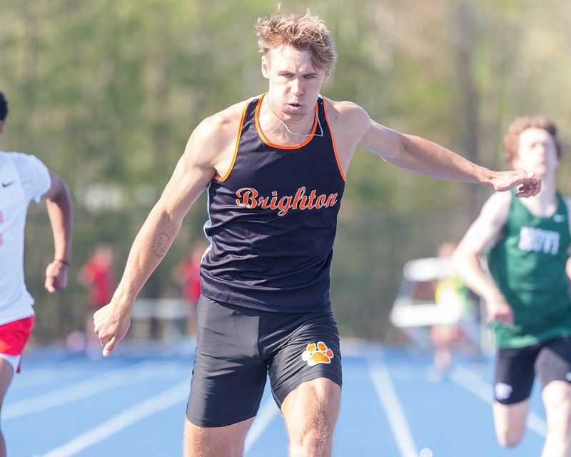 Luke Bellino breaks Brighton school record in first year running track