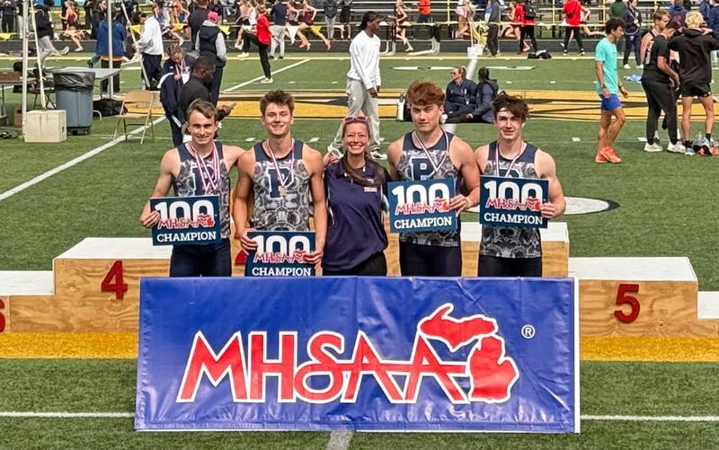Petoskey 4x100 relay team, Charlevoix's Eaton run to track state titles
