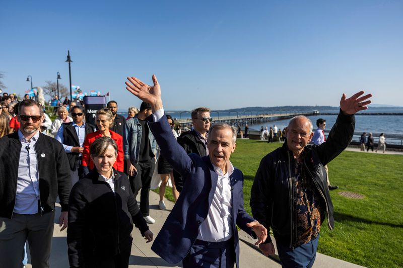 Carney takes election campaign to British Columbia battleground